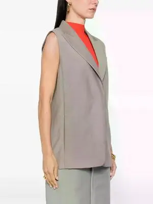 Fendi Embroidered-logo Mohair-wool Waistcoat