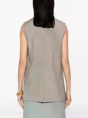 Fendi Embroidered-logo Mohair-wool Waistcoat