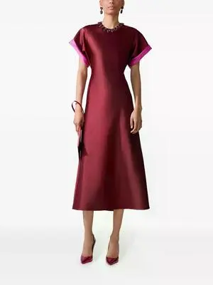 Carolina Herrera Bias-cut Satin Midi Dress
