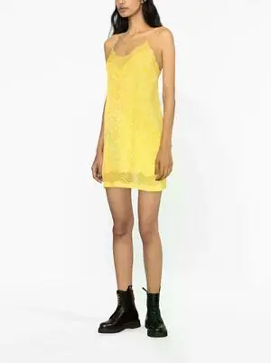 Zadig&Voltaire Lace-trim Silk-jacquard Minidress