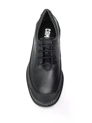 Camper Ridged Sole Lace-up Shoes - Black
