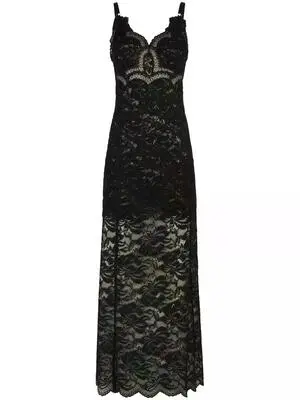 Rabanne Lace Maxi Dress - Black