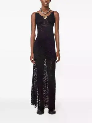 Rabanne Lace Maxi Dress - Black