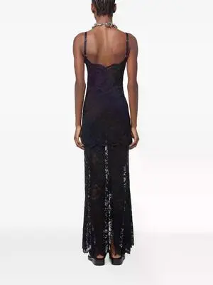 Rabanne Lace Maxi Dress - Black