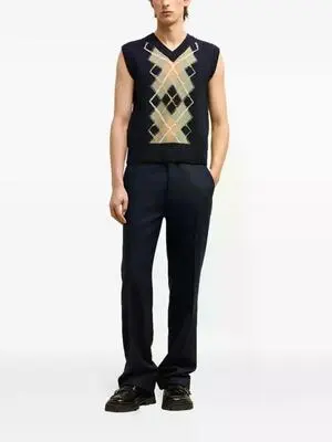 AMI Paris Tailored Wool Trousers - Blue