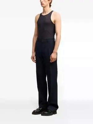 AMI Paris Tailored Wool Trousers - Blue