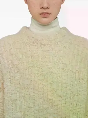 JIL SANDER Mohair-blend Mock-neck Jumper