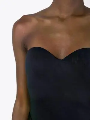 AMIR SLAMA Strapless Tube Top - Black