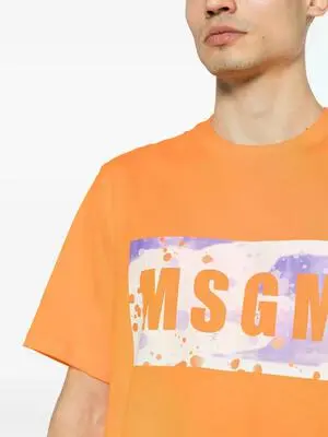 MSGM Logo-print Cotton T-shirt