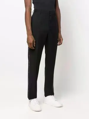 Valentino Garavani High-waisted Straight-leg Trousers - Black