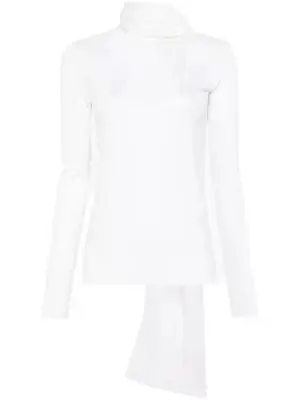 TOTEME Draped-scarf Sweater