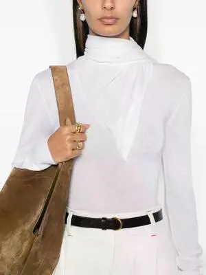 TOTEME Draped-scarf Sweater