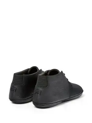 Camper Nina Asymmetric Toe Leather Lace-up Boots - Black