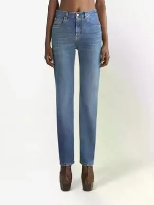 Etro Logo-appliqué Straight-leg Jeans