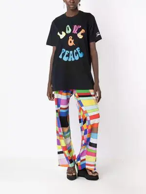 AMIR SLAMA Graphic-print Embroidered T-shirt