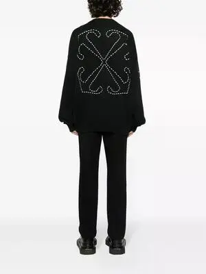 Off-White Diag-stripe Embroidered Jumper