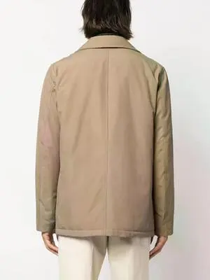 FAY Padded Double-breasted Jacket - Neutrals