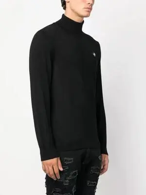 Philipp Plein Roll-neck Merino Wool Jumper