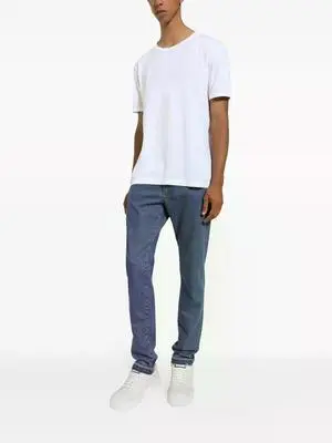 Dolce & Gabbana Slim-cut Logo-patch Jeans