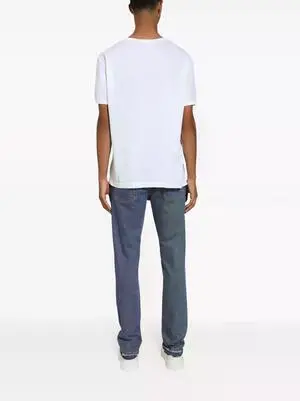 Dolce & Gabbana Slim-cut Logo-patch Jeans