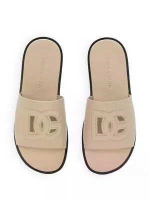 Dolce & Gabbana Leather Sandals - Neutrals