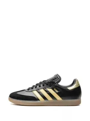 Adidas X Lionel Messi Samba Gold Sneakers - Black