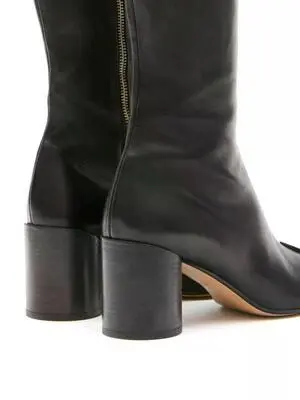 MAISON MARGIELA Leather Anatomic Toe Knee-high Boots