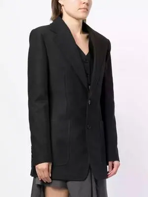 Goen.j Notched-lapels Single-breasted Blazer