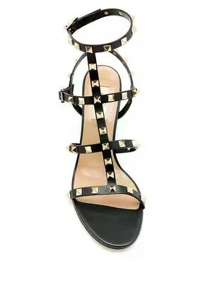 Valentino Garavani Rockstud Leather Sandals - Black