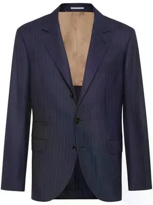Brunello Cucinelli Pinstripe Virgin-wool Blazer