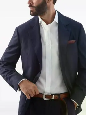 Brunello Cucinelli Pinstripe Virgin-wool Blazer