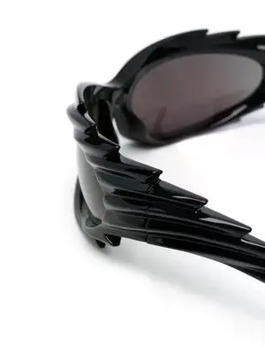 Balenciaga Spike Biker-style Sunglasses - Black
