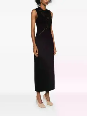 JIL SANDER Crew-neck Knitted Maxi Dress