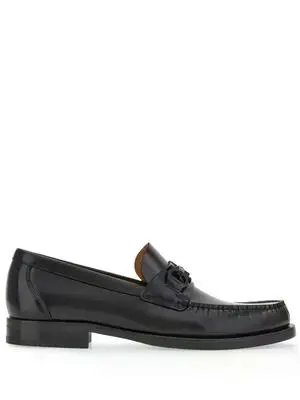 FERRAGAMO Gancini Plaque 35mm Leather Loafers