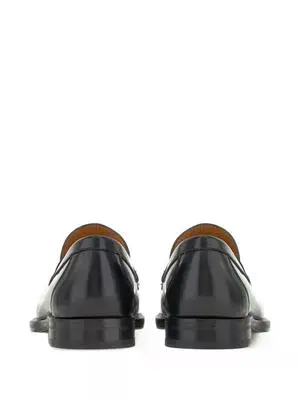 FERRAGAMO Gancini Plaque 35mm Leather Loafers