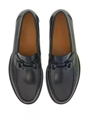 FERRAGAMO Gancini Plaque 35mm Leather Loafers