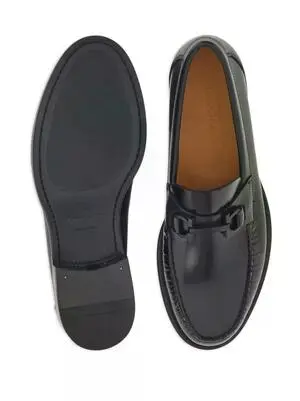 FERRAGAMO Gancini Plaque 35mm Leather Loafers