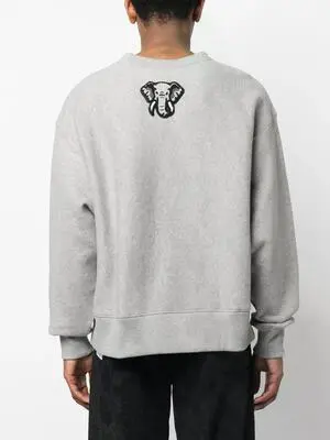 Kenzo Logo-patch Detail Sweatshirt - Grey