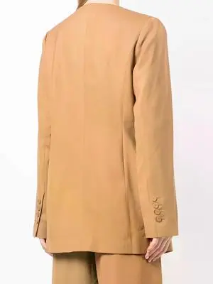 GOODIOUS Double-breasted V-neck Coat