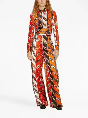 Emilio Pucci Graphic-print Sleeveless Blouse