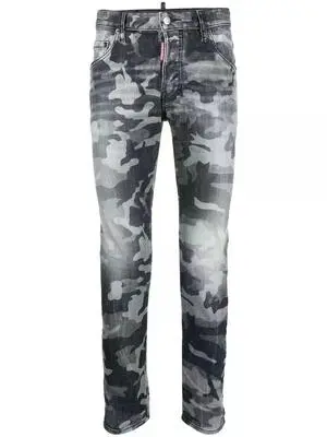 Dsquared2 Camouflage-print Bootcut Jeans