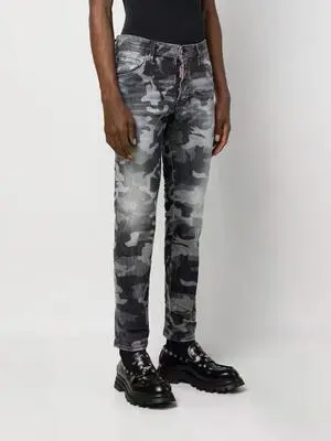Dsquared2 Camouflage-print Bootcut Jeans
