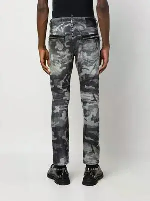 Dsquared2 Camouflage-print Bootcut Jeans