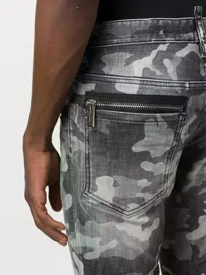 Dsquared2 Camouflage-print Bootcut Jeans