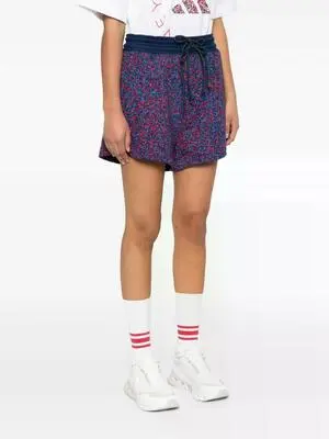 Adidas By Stella McCartney Printed Terry Shorts - Blue