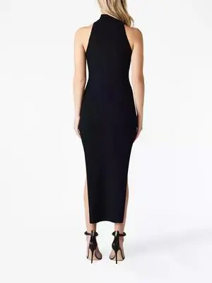 COURREGES Cut-out Ribbed Midi Dress