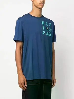 Philipp Plein Gothic Plein Logo-print T-shirt - Blue