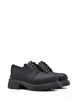 Valentino Garavani Rockstud Leather Derby Shoes