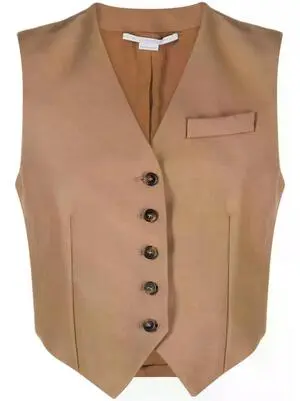 Stella McCartney Sleeveless Virgin Wool Waistcoat