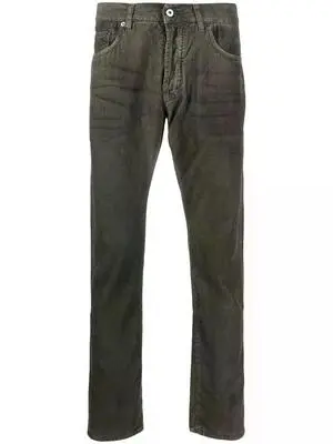 14BROS Straight-leg Jeans With Logo Patch - Green